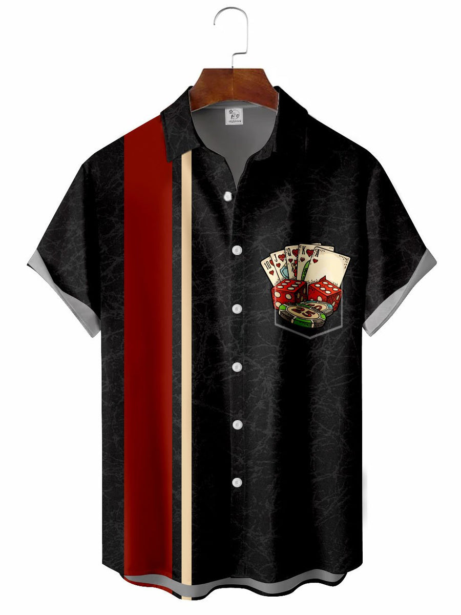 Black Vintage Series Poker Shirts - Alohadaddy – AlohaDaddy