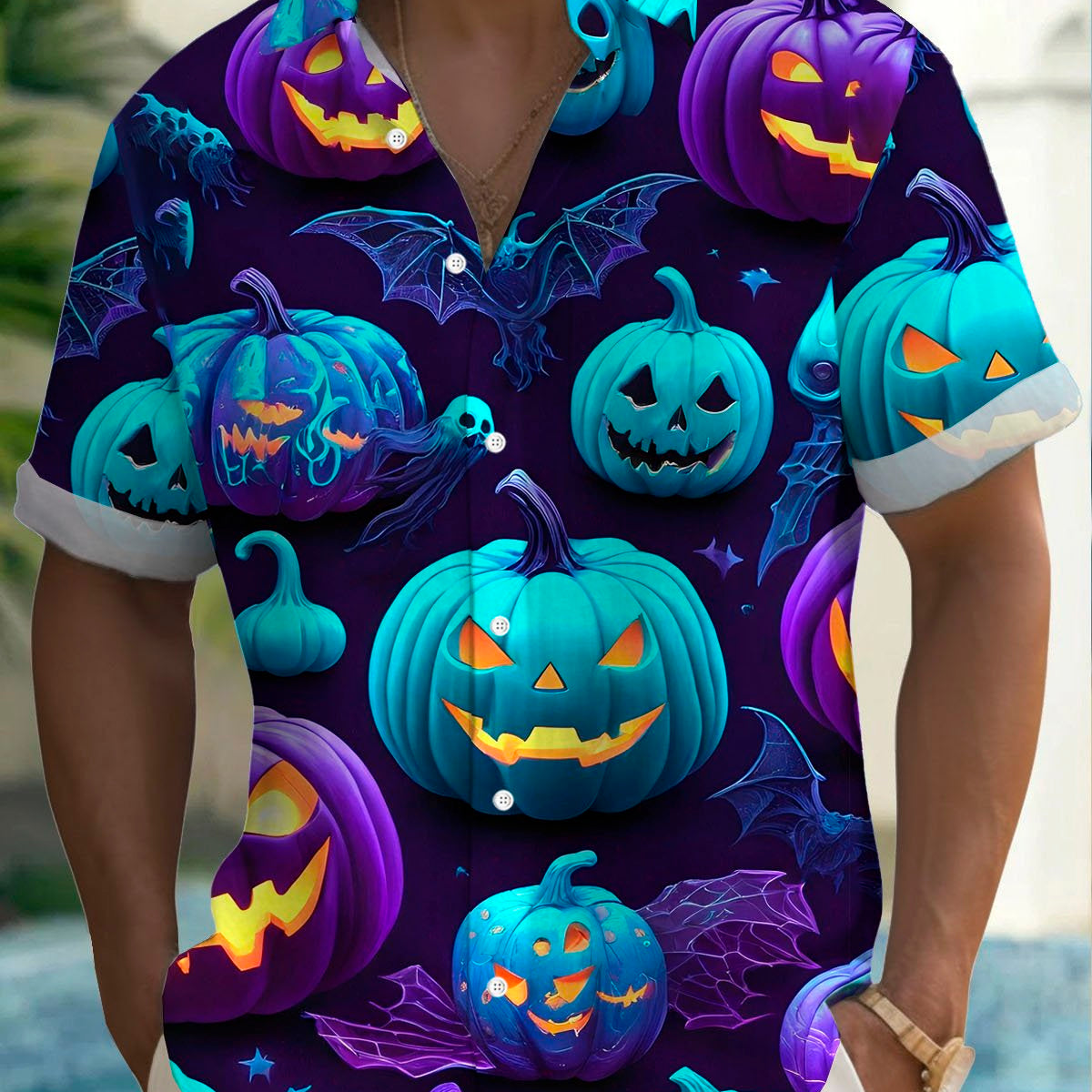 Green Pockets Halloween Holiday Series Shirts - Alohadaddy – AlohaDaddy