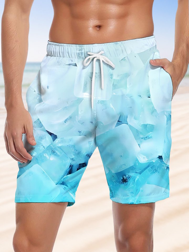 Aqua Blue Hawaii Series Ocean Shorts - Alohadaddy – AlohaDaddy