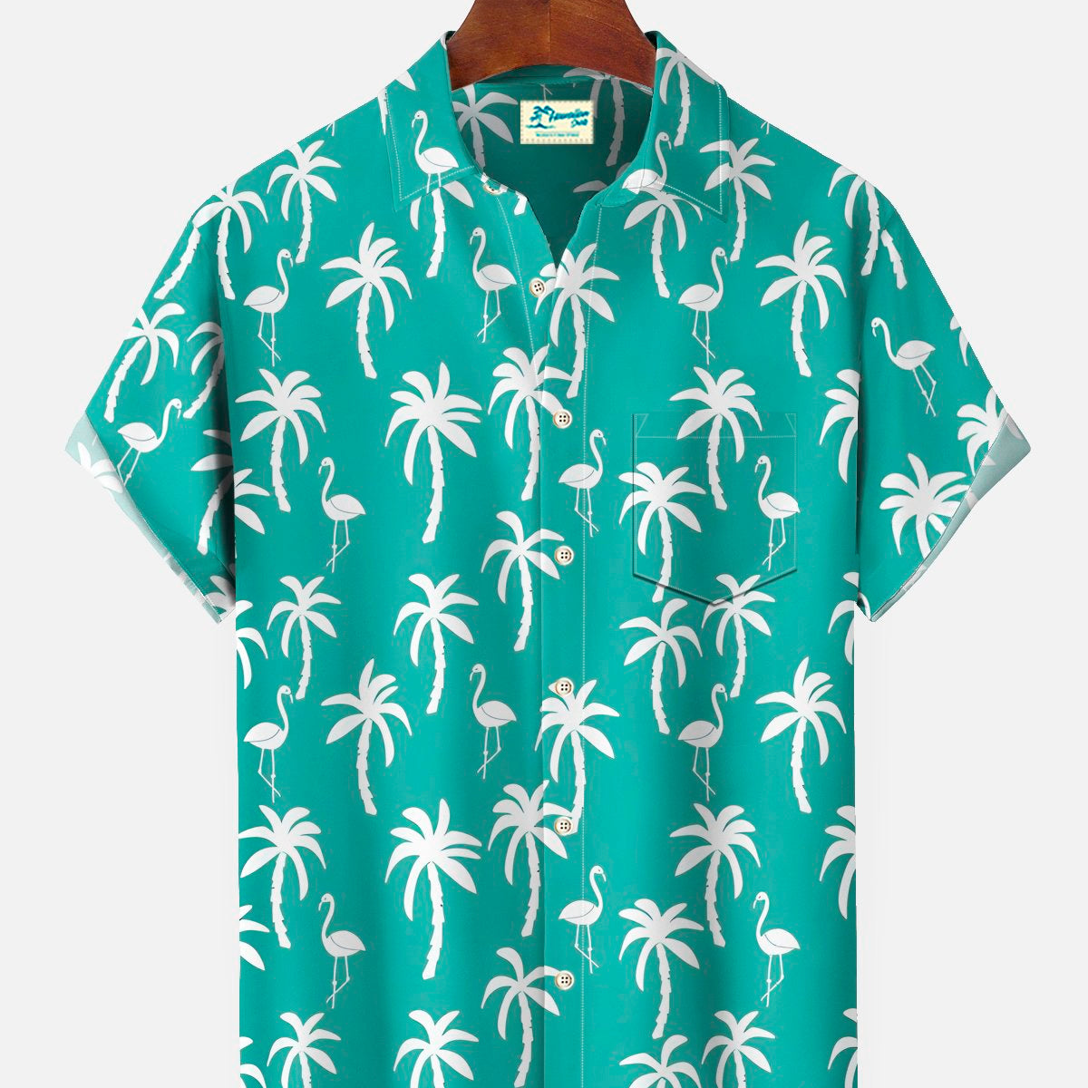 Green Basic Series Coconut Tree Shirts - Alohadaddy – AlohaDaddy
